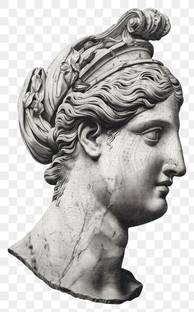 PNG Classical Greek statue head | Free PNG - rawpixel