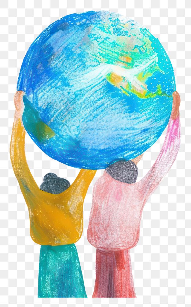 PNG Diverse unity holding Earth | Premium PNG - rawpixel