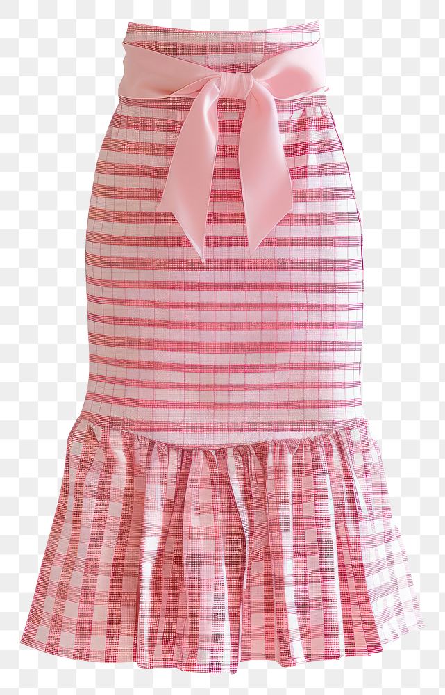 PNG Pink plaid ruffled apron | Free PNG - rawpixel