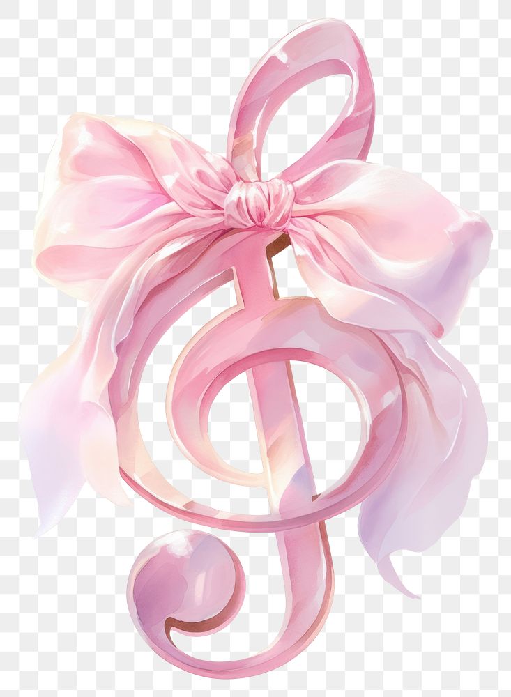 PNG Elegant pink musical note | Free PNG - rawpixel