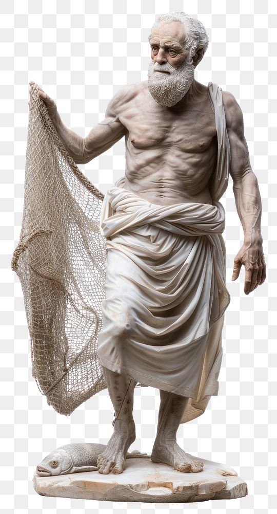 PNG Ancient Greek Fisherman statue | Free PNG - rawpixel