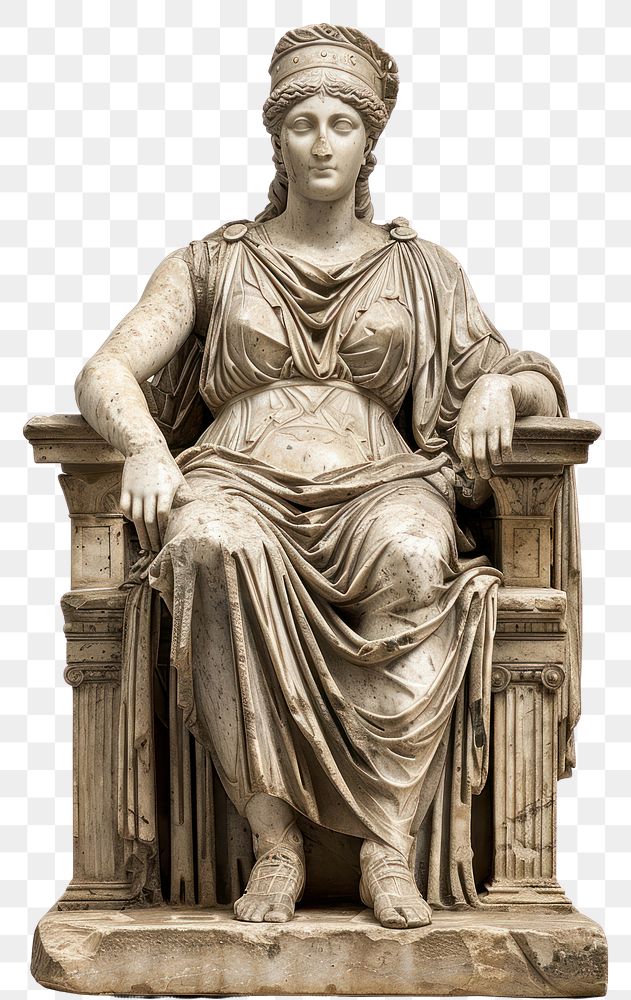 PNG Ancient marble seated statue | Free PNG - rawpixel