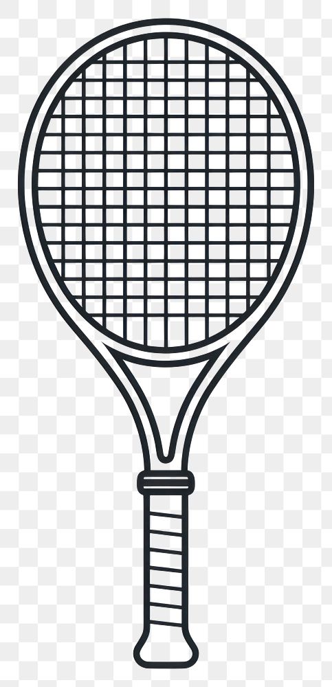 PNG Simple tennis racket line | Free PNG - rawpixel