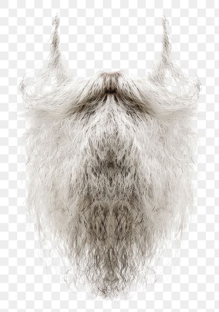 Long white beard close-up | Premium PNG - rawpixel