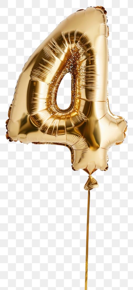 PNG Alphabet number 4 balloon | Free PNG - rawpixel