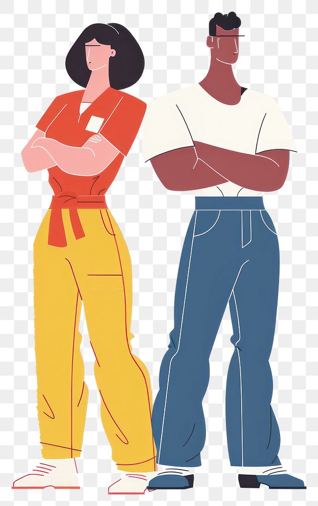 PNG Diverse confident standing figures | Free PNG - rawpixel