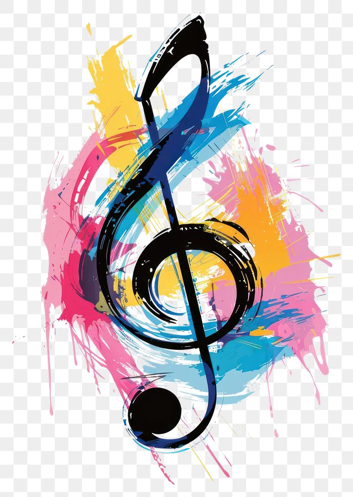 Colorful musical note illustration | Free PNG - rawpixel