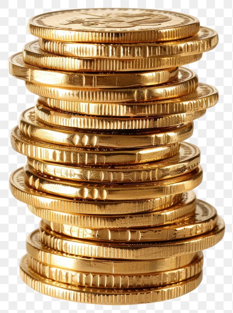 PNG Stacked shiny gold coins | Premium PNG - rawpixel