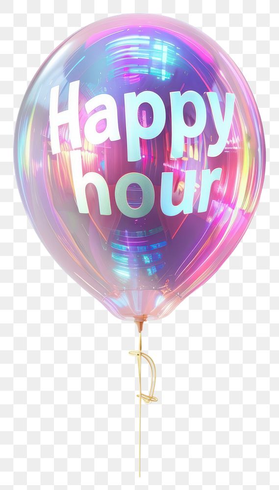PNG Colorful balloon happy hour | Free PNG - rawpixel