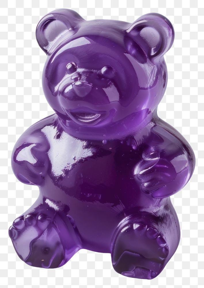 PNG Purple gummy bear figurine | Free PNG - rawpixel