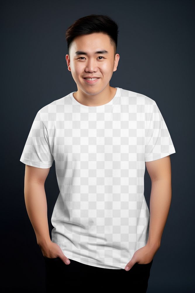 PNG men's t-shirt mockup, transparent | Premium PNG - rawpixel