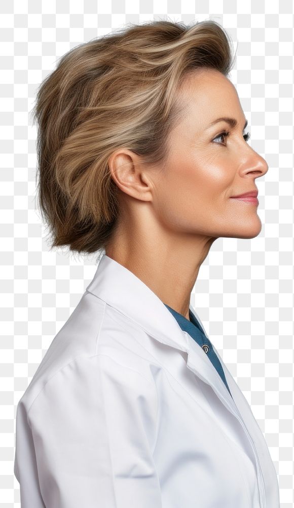 PNG Confident female doctor profile | Free PNG - rawpixel