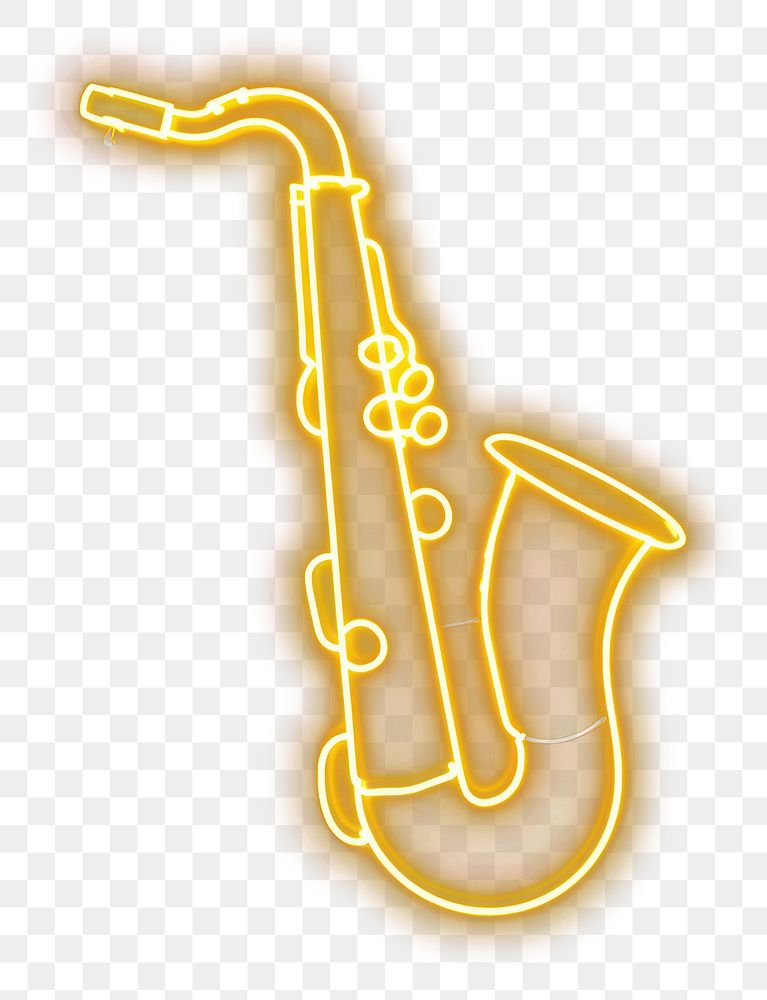 PNG Neon saxophone glowing illustration | Free PNG - rawpixel