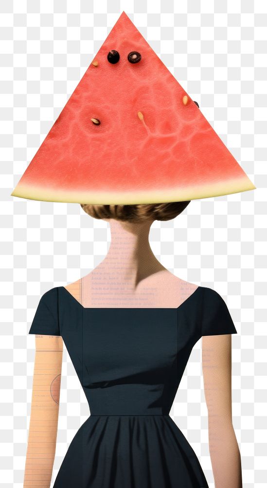 PNG Surreal watermelon head illustration | Free PNG - rawpixel