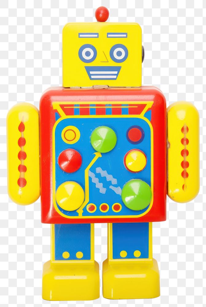 PNG Colorful retro toy robot | Free PNG - rawpixel