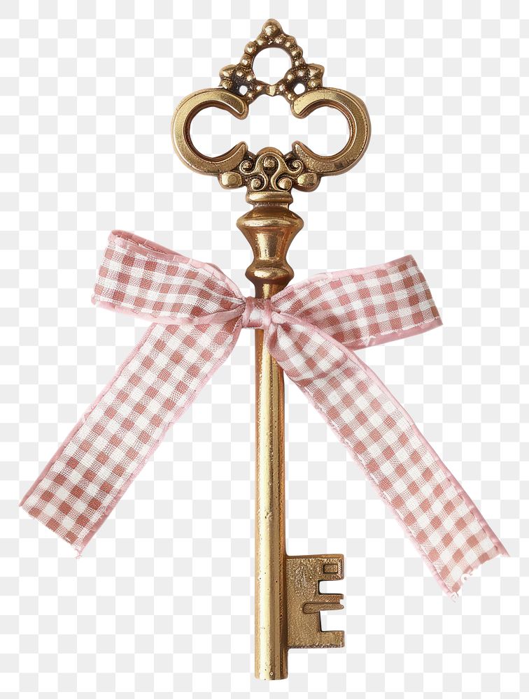 PNG Vintage ornate key ribbon | Premium PNG - rawpixel
