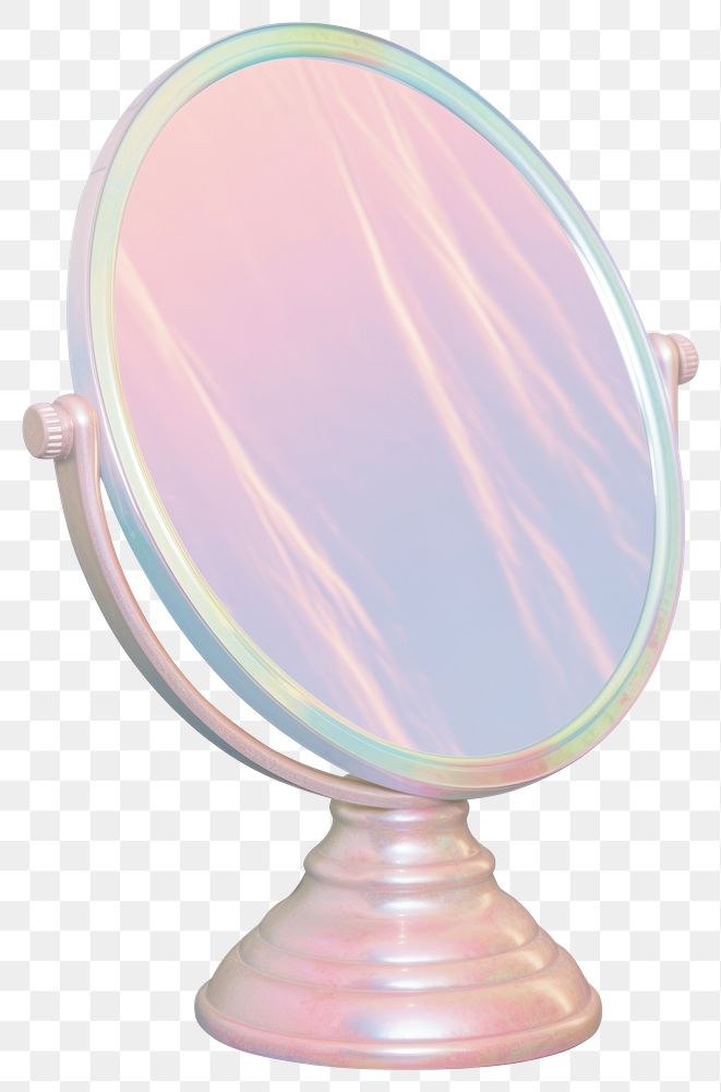 PNG Elegant iridescent vanity mirror | Free PNG - rawpixel