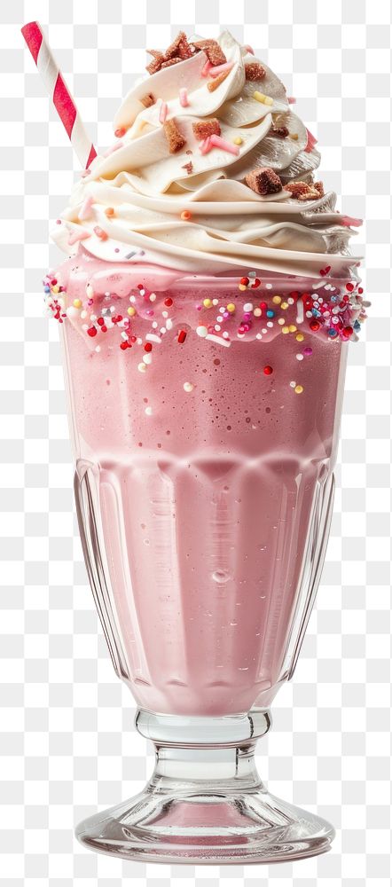 PNG Delicious pink milkshake sprinkles | Premium PNG - rawpixel