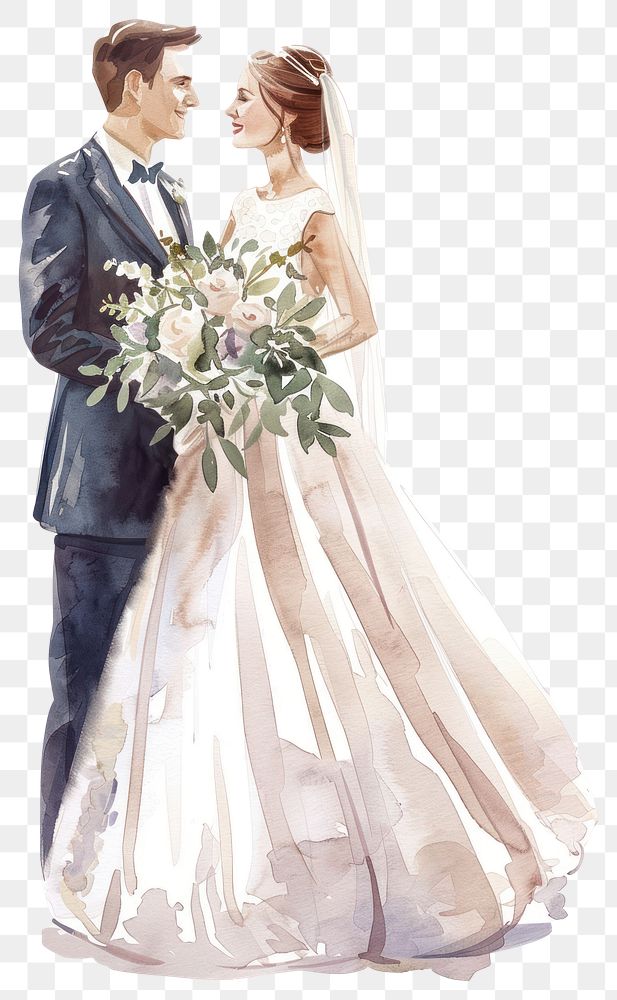 Bride Watercolor Images | Free Photos, PNG Stickers, Wallpapers ...