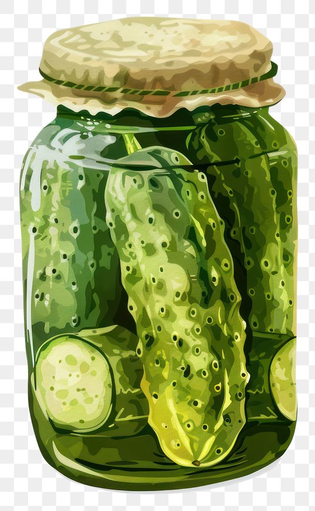 PNG Hand-drawn jar of pickles | Free PNG - rawpixel