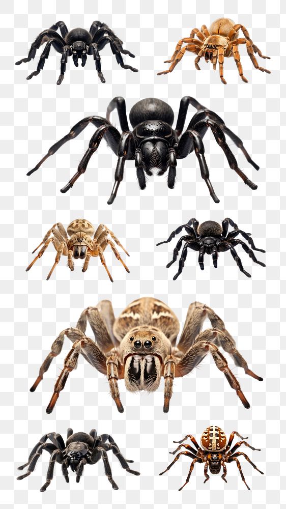 PNG spider element set, transparent | Premium PNG - rawpixel