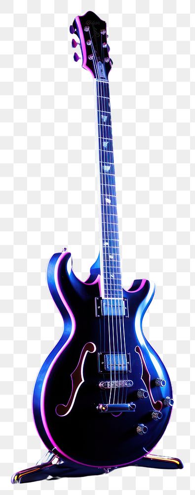 PNG Neon Classic Guitar guitar | Free PNG - rawpixel