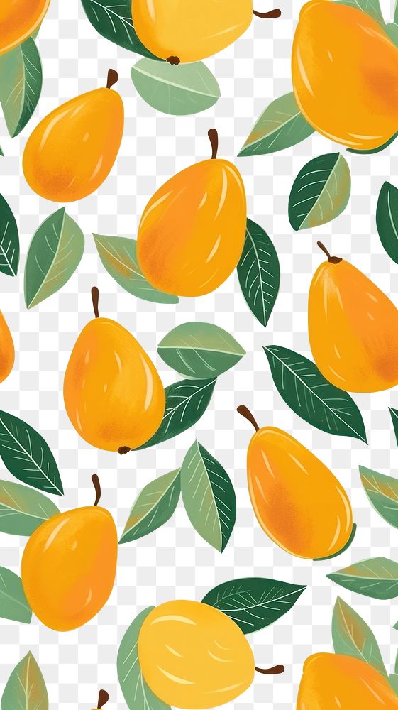 PNG Mango apricot pattern fruit. | Free PNG - rawpixel