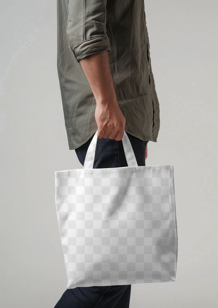 Customizable tote bag png mockup, | Free PNG - rawpixel