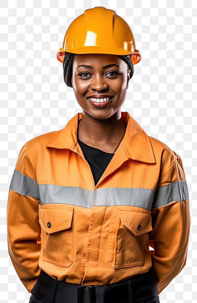Dark Skinned Female Construction Worker Premium Png Rawpixel 