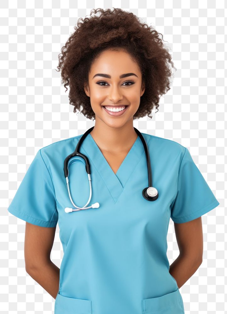 PNG Female doctor portrait scrubs | Free PNG - rawpixel