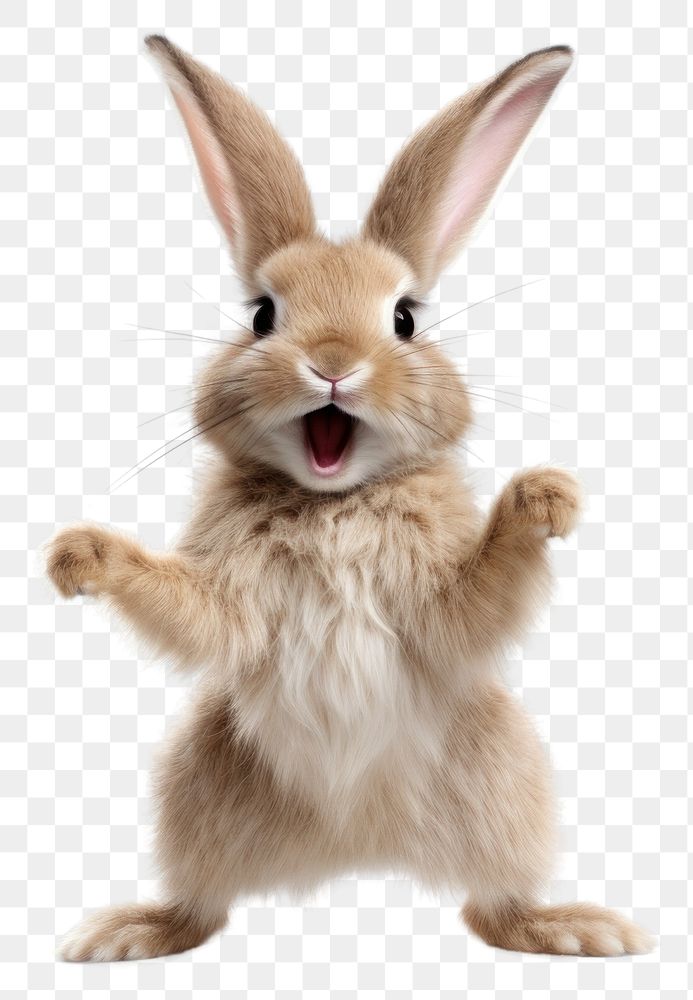 PNG Happy smiling dancing rabbit | Premium PNG - rawpixel
