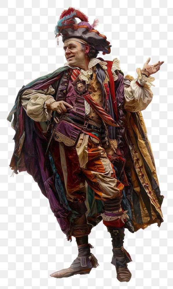 PNG Colorful medieval jester costume | Free PNG - rawpixel