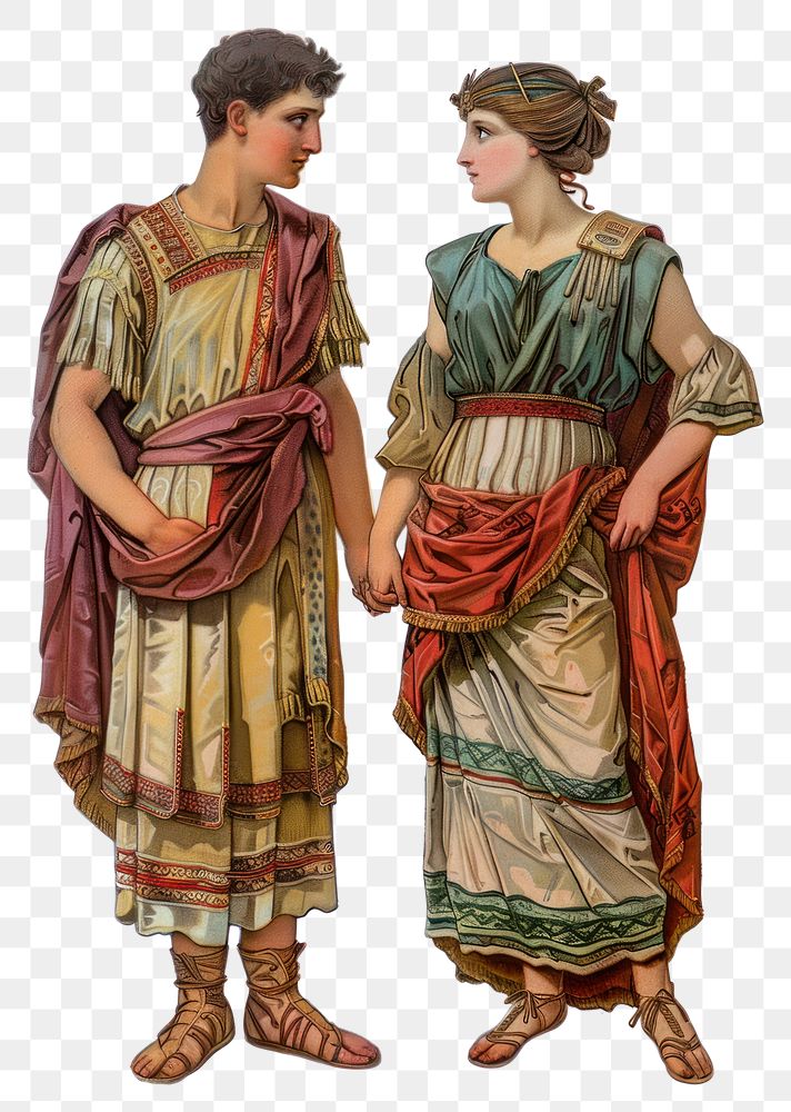 PNG Ancient Roman couple illustration | Premium PNG - rawpixel