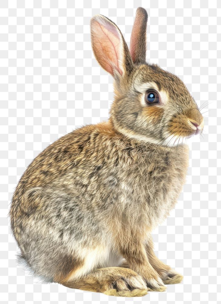 PNG Realistic rabbit illustration white | Free PNG - rawpixel