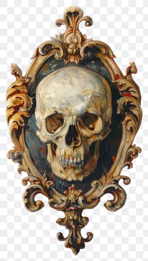 PNG Ornate skull gothic vintage | Free PNG - rawpixel