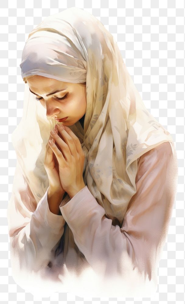 PNG Portrait praying adult | Free PNG - rawpixel