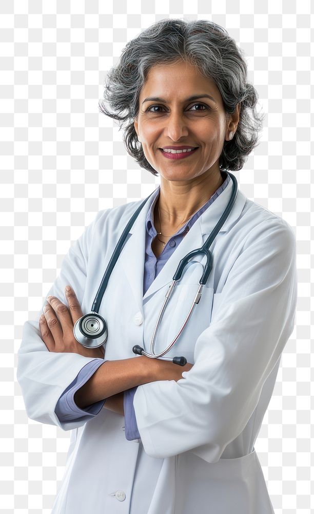 PNG Female indian doctor confident | Free PNG - rawpixel