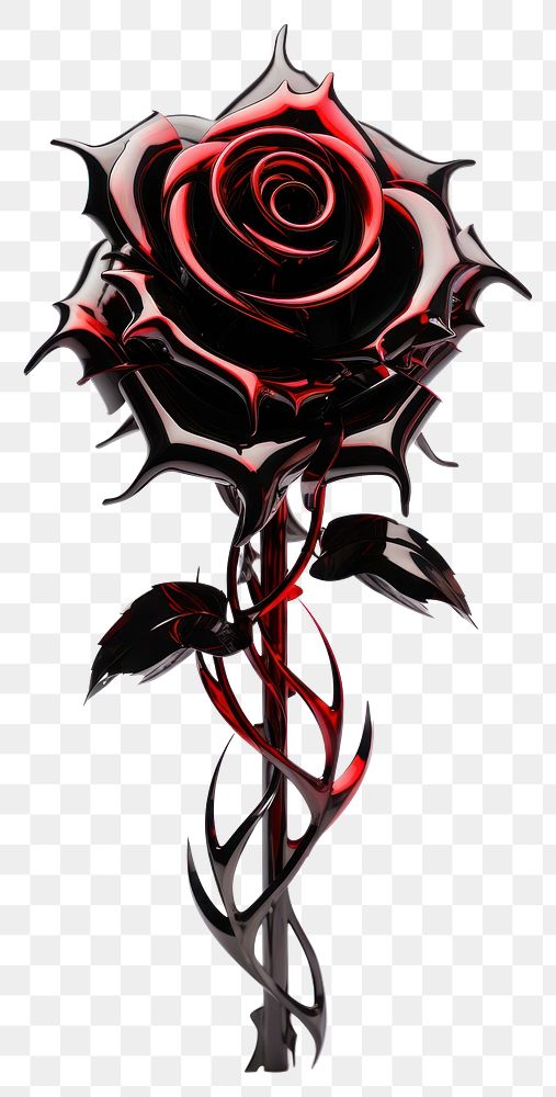 PNG Rose flower gothic design | Premium PNG - rawpixel