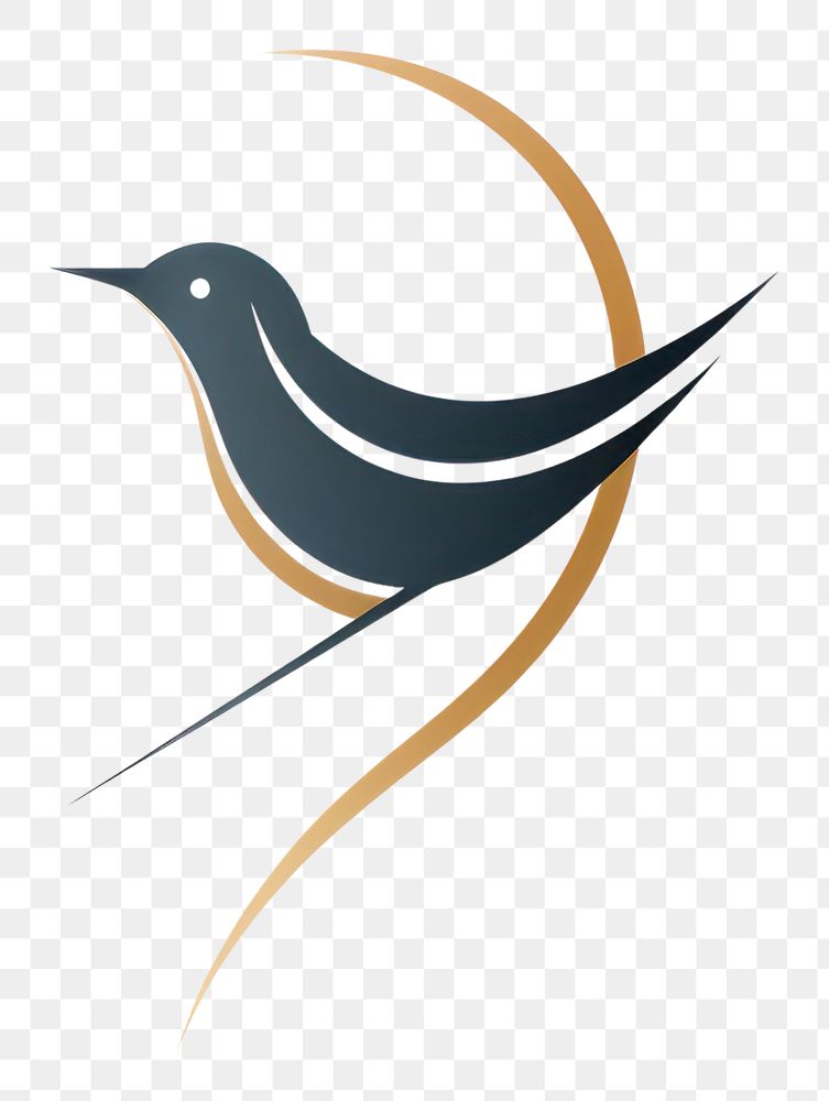 PNG Bird logo design illustration. | Free PNG Illustration - rawpixel