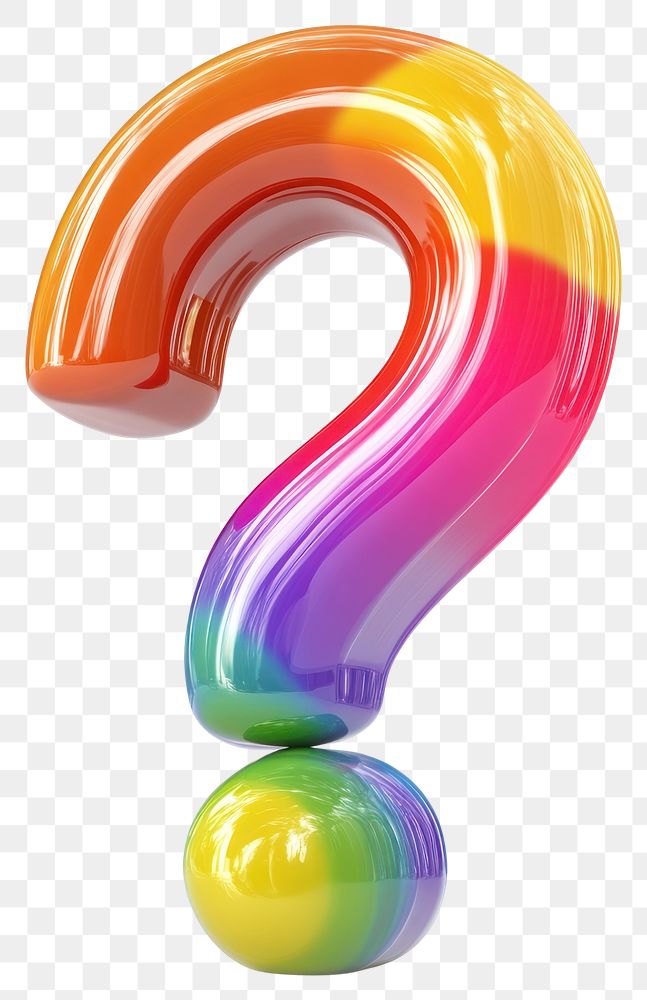 PNG Cute rainbow question mark | Free PNG - rawpixel