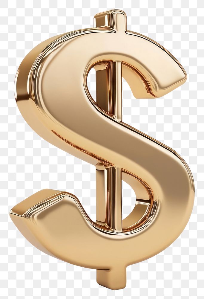 PNG Gold dollar symbol 3d | Free PNG Illustration - rawpixel