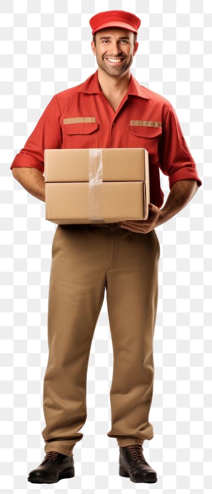 postman cardboard standing adult. | Free PNG - rawpixel