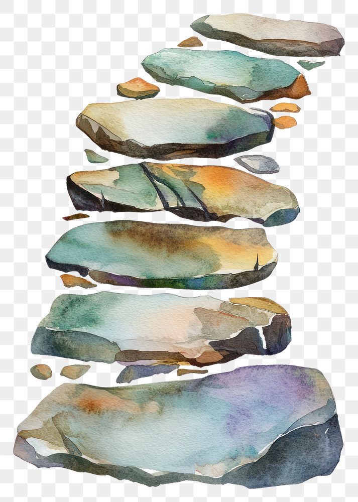 PNG Simple stone path illustration | Free PNG - rawpixel