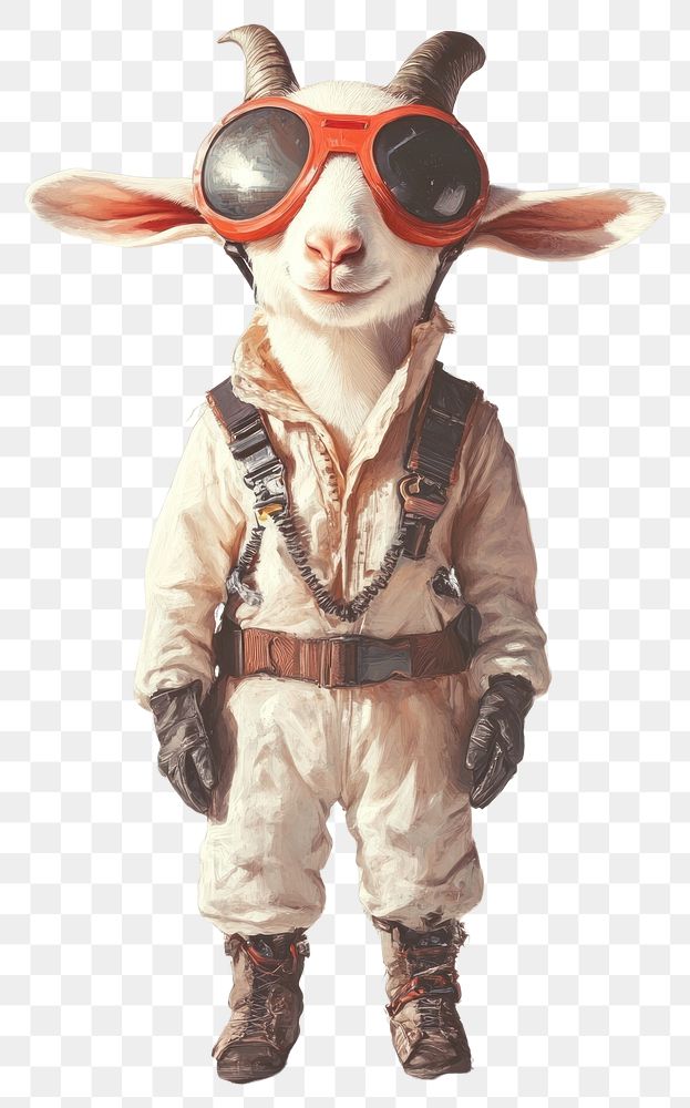 PNG Goat costumes wearing Pilot | Free PNG - rawpixel