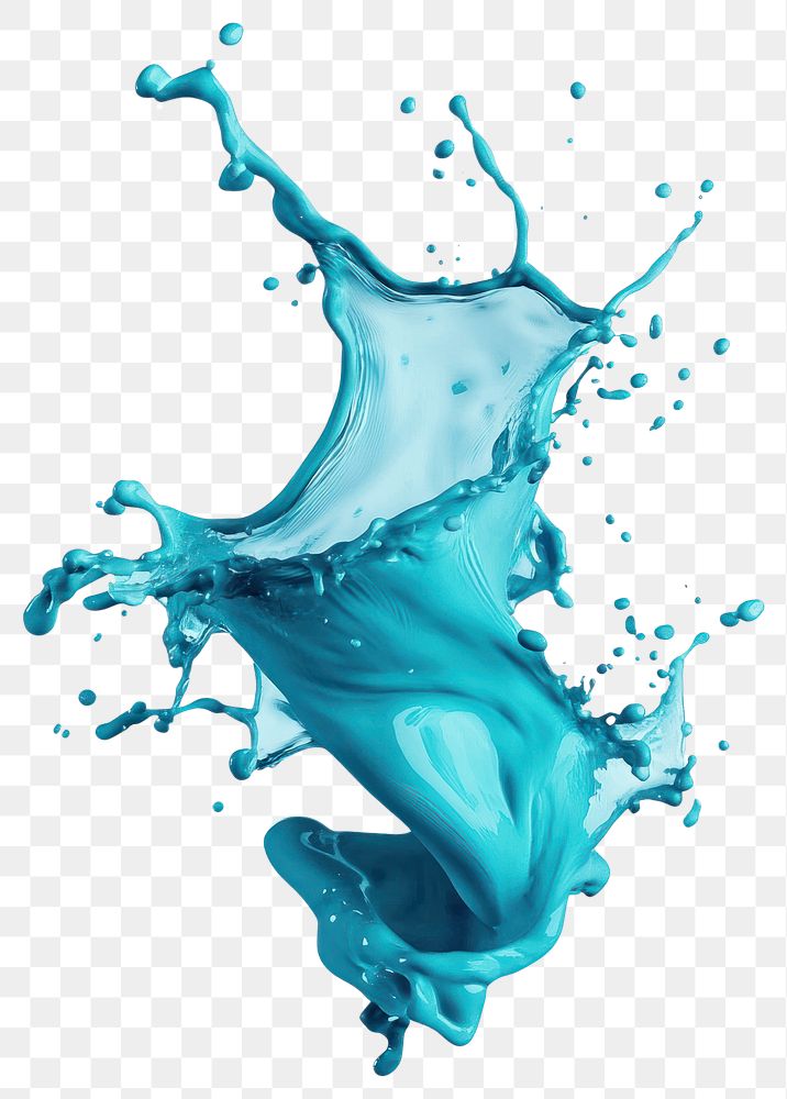 Turquoise splash background abstract expression. | Free PNG - rawpixel
