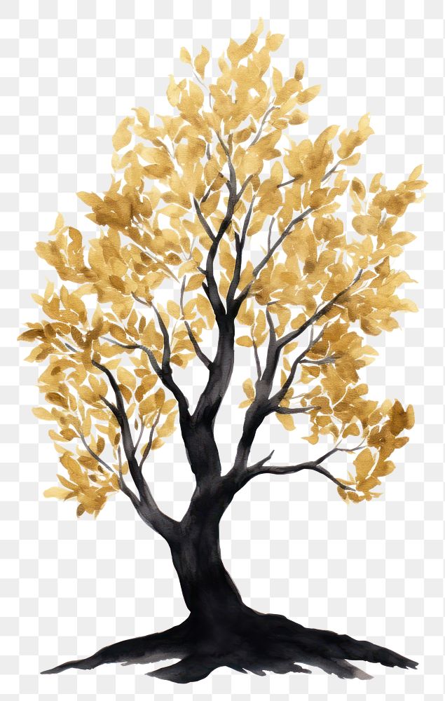 PNG Black color tree painting | Free PNG - rawpixel