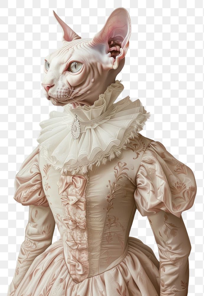 PNG female sphynx cat wearing | Free PNG - rawpixel