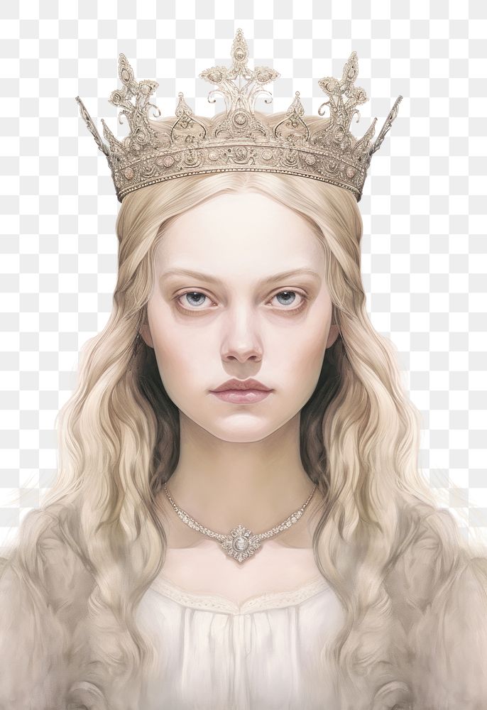 PNG Queen wearing crown illustration | Premium PNG - rawpixel
