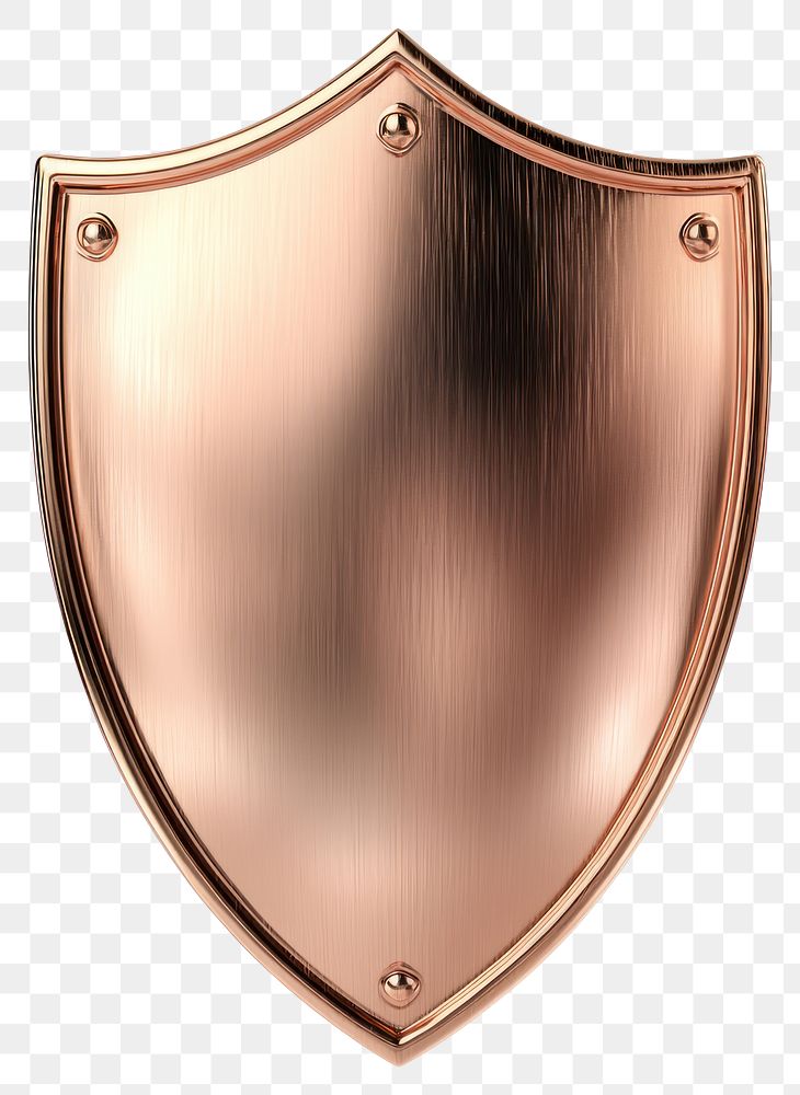 PNG Shiny bronze metallic shield | Free PNG - rawpixel
