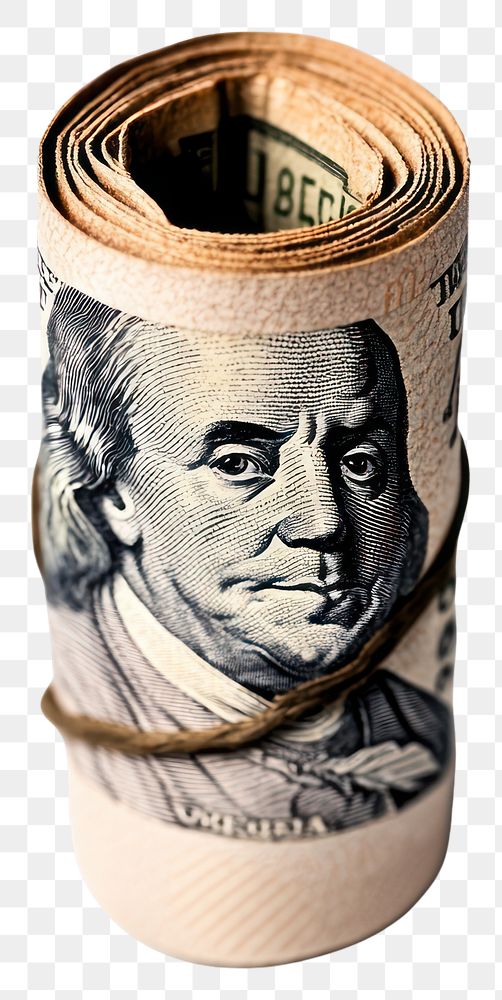 PNG US dollars rolled and | Free PNG - rawpixel